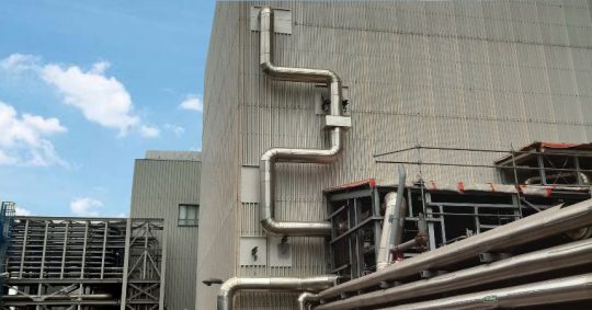 Insulation work on a steam pendulum line - G+H Group